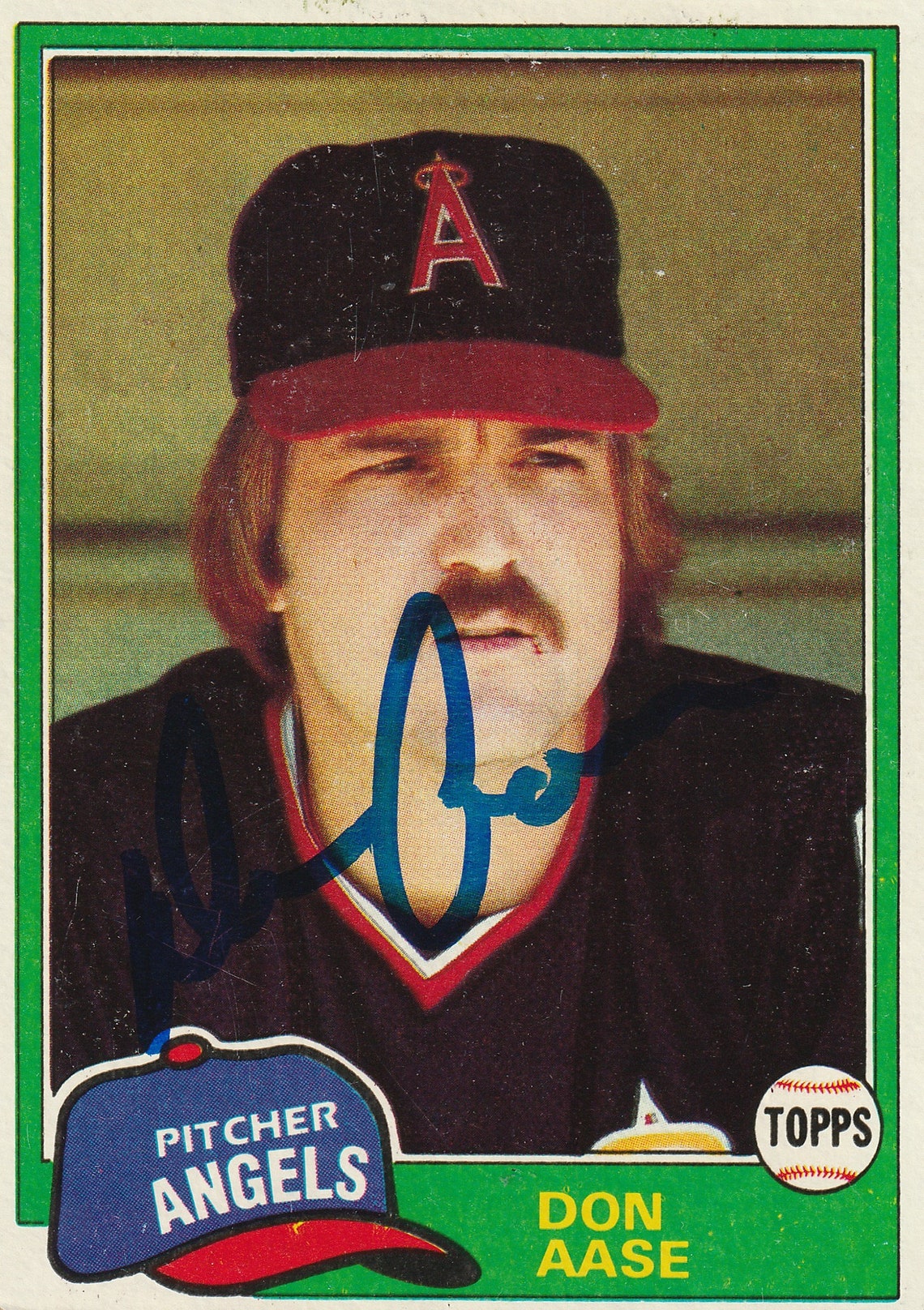Don Aase AUTOGRAPHED Baseball Trading Card 1981 Topps 601 Anaheim ...