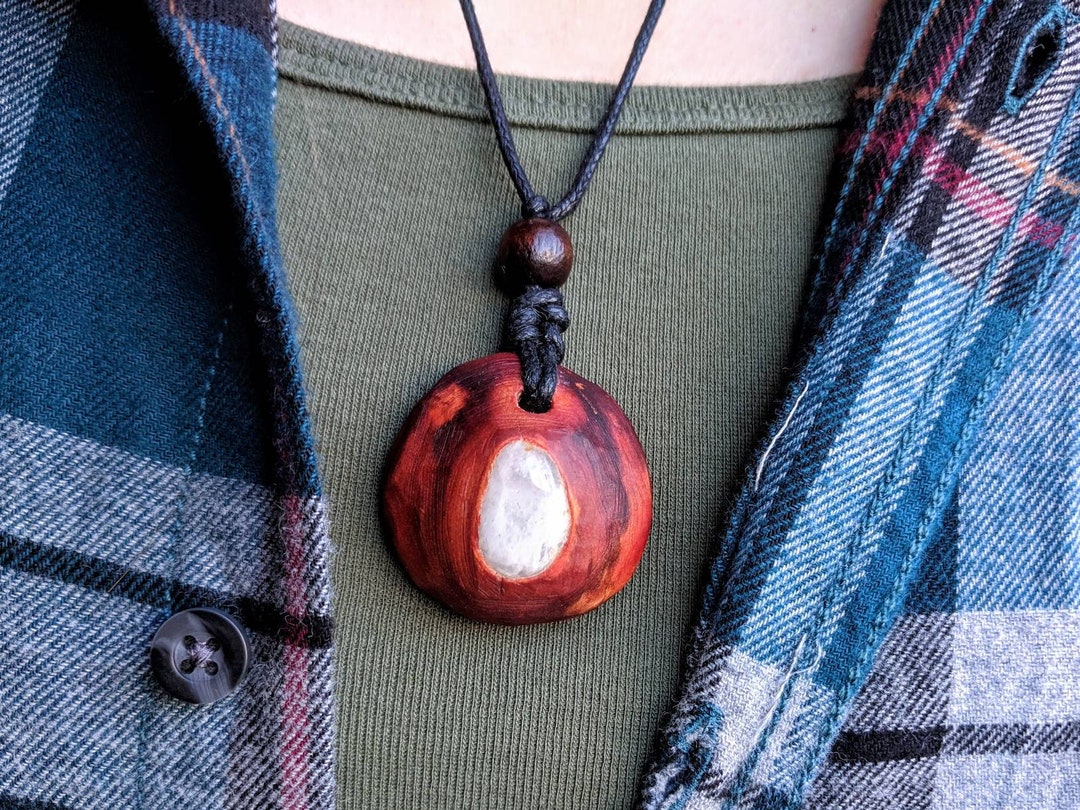 Quartz Necklace Carved Avocado Stone Necklace Natural Jewelry With ...