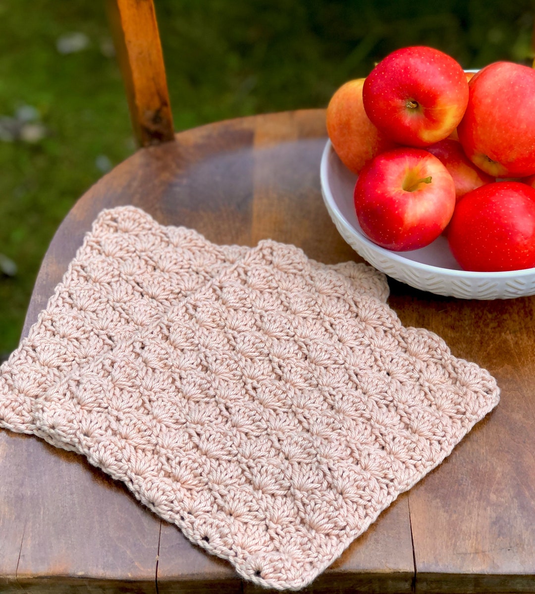 Crochet Dishcloths | Shell Stitch Washcloths | for Kitchen or Bath ...