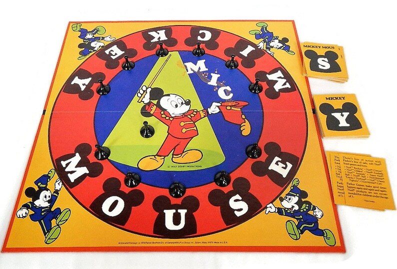 Vintage Walt Disney Mickey Mouse Board Game Parker Brothers | Etsy