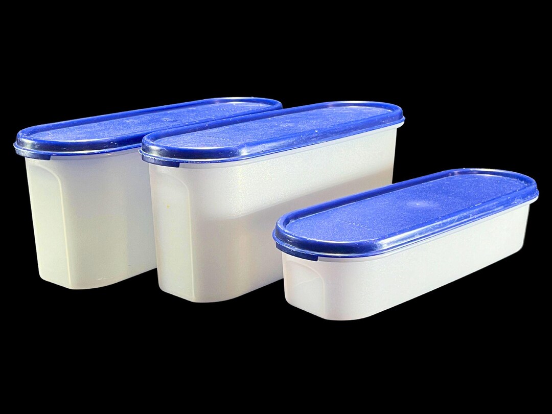 Vintage Tupperware Modular Mates Super Oval 1, Super Oval 2, Lids 3 ...