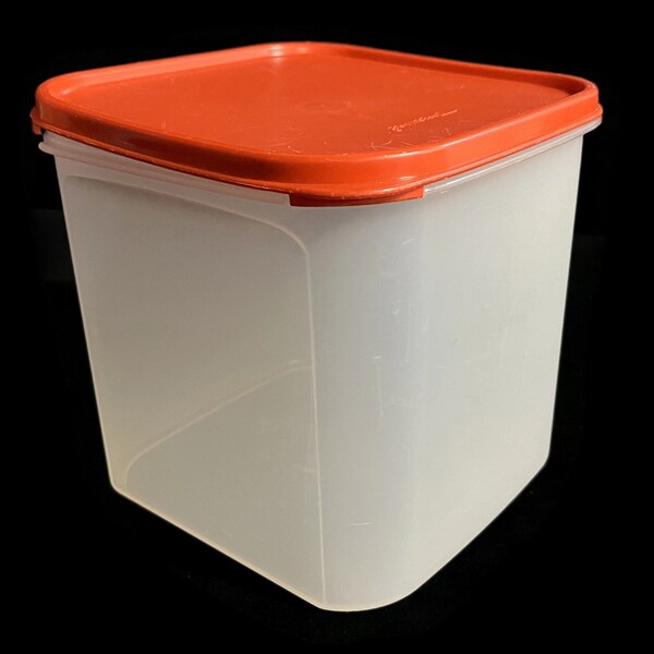 Vintage Tupperware Red Canisters - Etsy