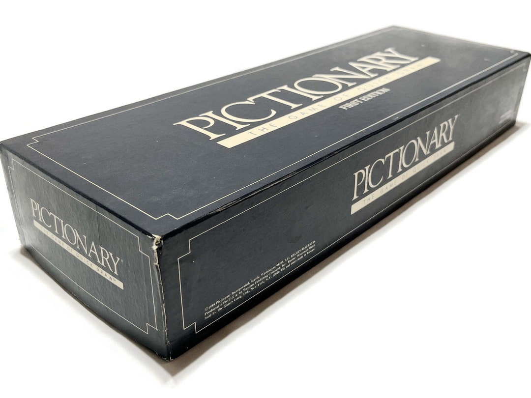 Vintage Pictionary Game First Edition, 1985, 100, Game of Quick Draw ...