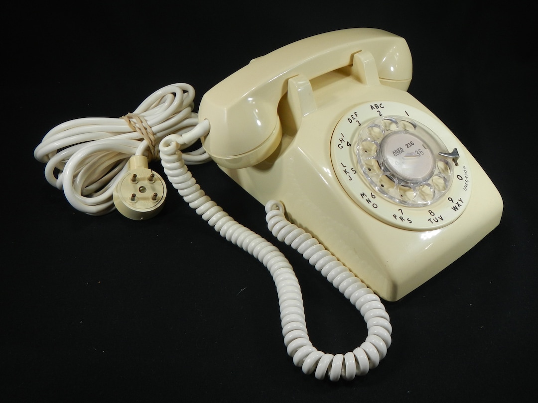 Vintage Beige Rotary Telephone - Bell System by Western Electric, 1980s ...