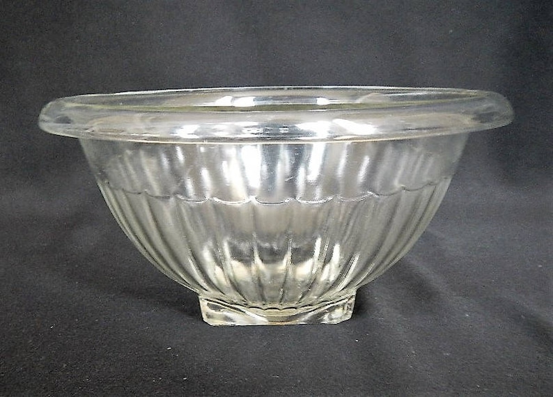 Vintage Diamond Crystal Shaker Salt Ribbed/paneled Bowl | Etsy