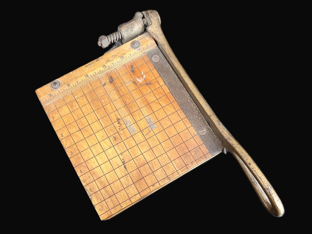 Vintage Ingento Paper Cutter - Model No. 1 - Ideal School Supply ...