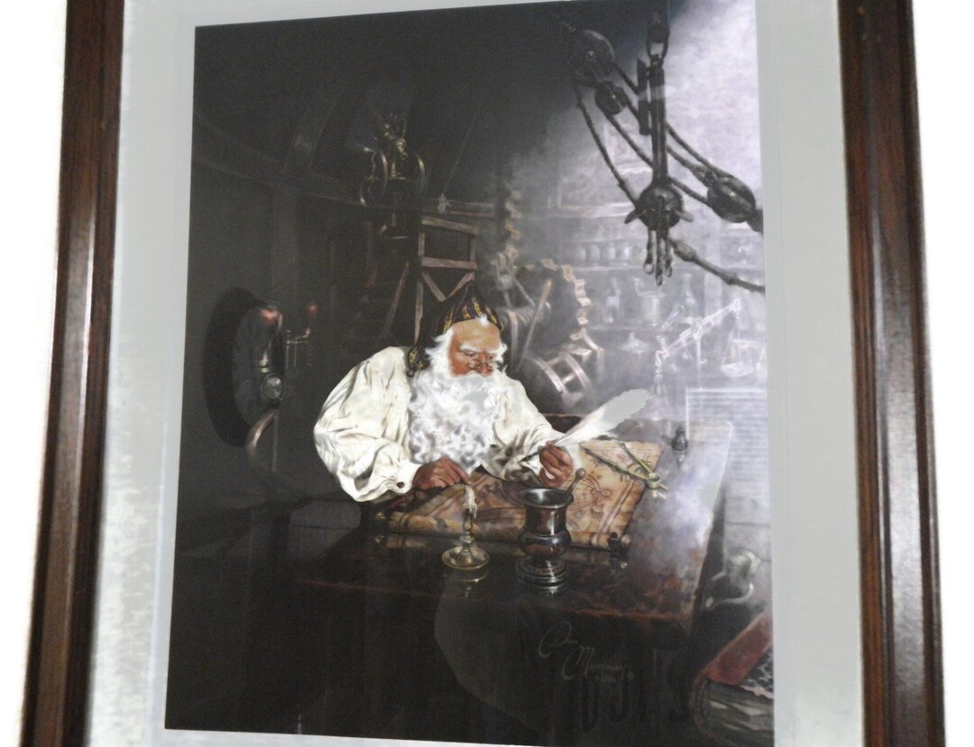 Vintage Signed Lithograph "charting the Skies"- 1993, Dean Morrissey ...