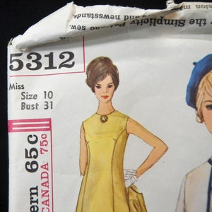 Vintage Simplicity Sewing Pattern 5312 Misses' One-piece - Etsy