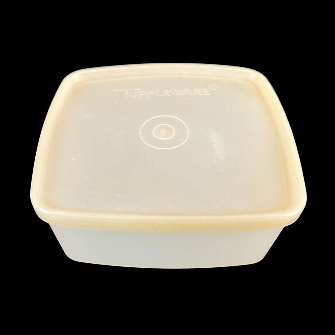 Vintage Tupperware Square Round, Lid - Sheer, #310 #311, 16 Oz ...
