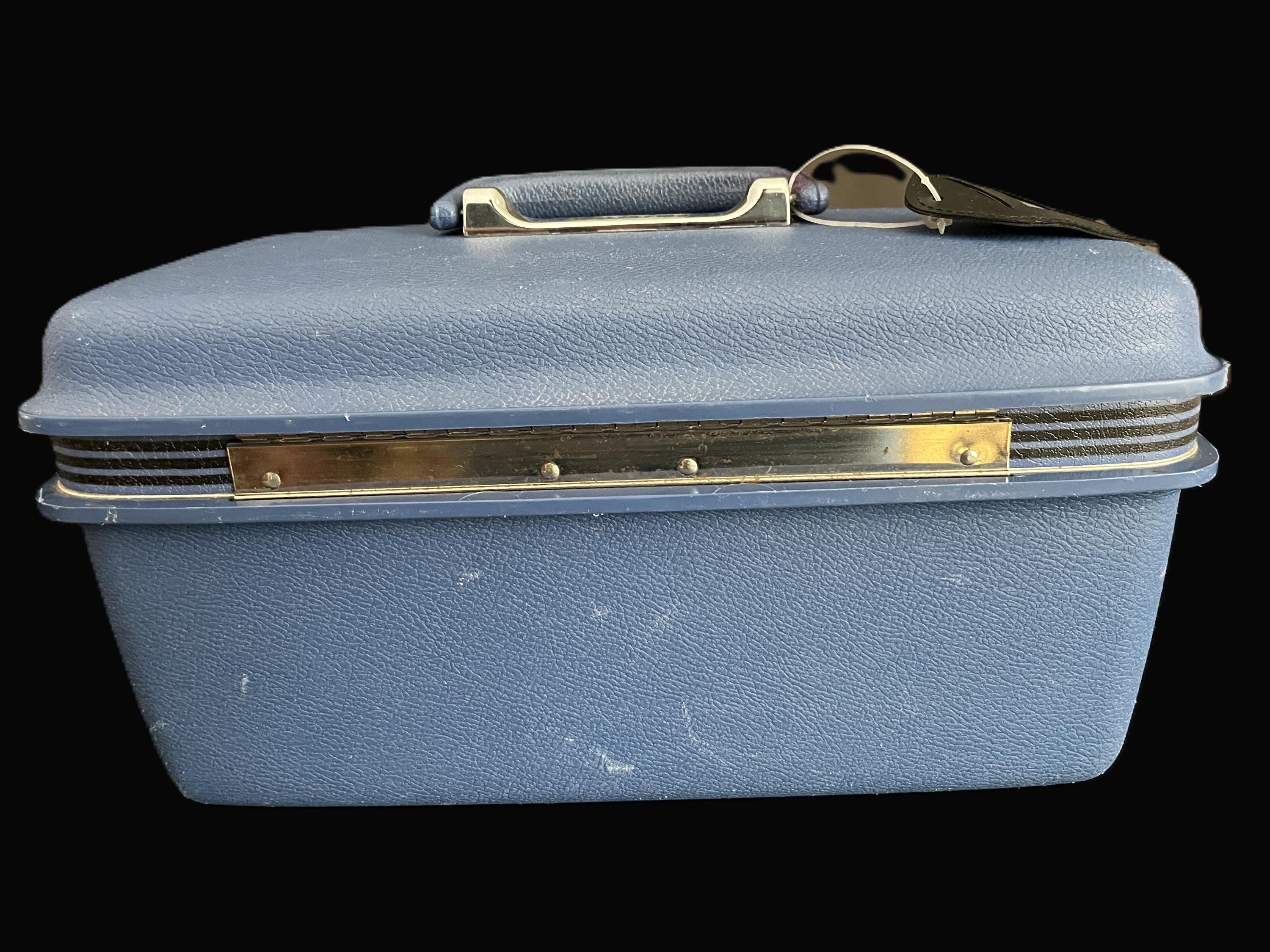 Vintage Samsonite Concord Train Case Luggage - Blue - 1970s - Hard ...
