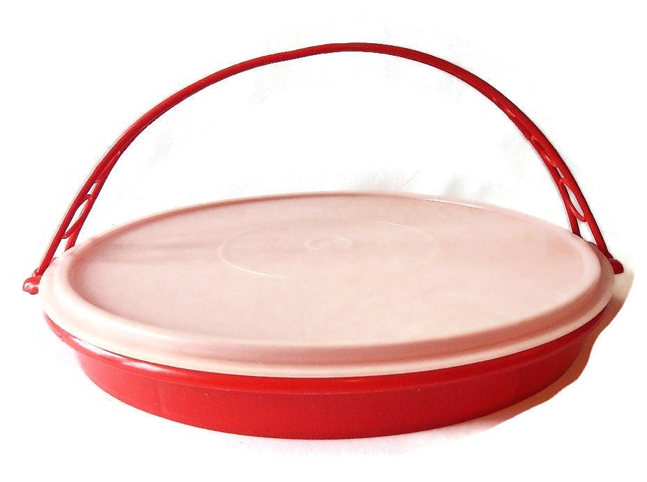 Vintage Tupperware Party Susan Divided Serving Tray #405 party Lid 224 ...