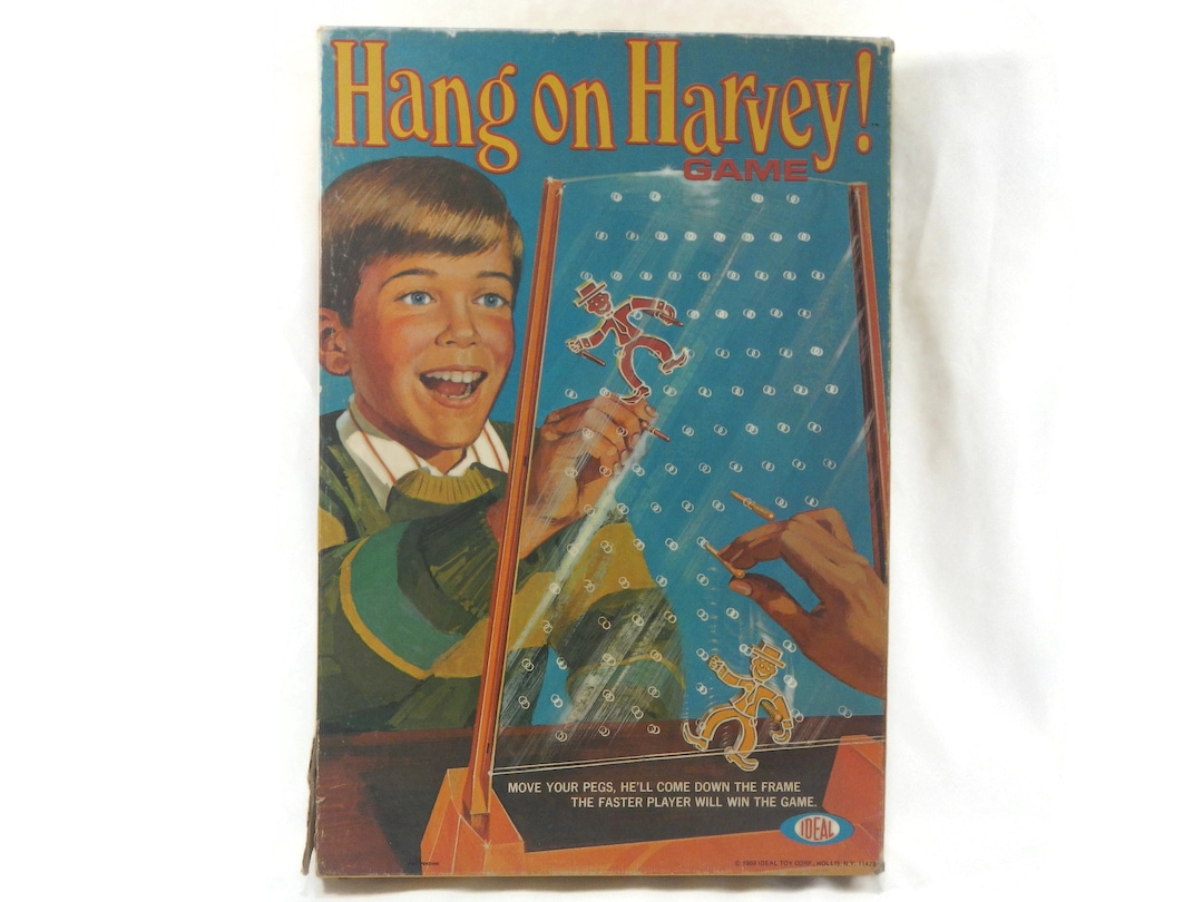 Vintage Hang on Harvey Game - COMPLETE, Ideal Toy Corp, 1969, #2346-5 ...
