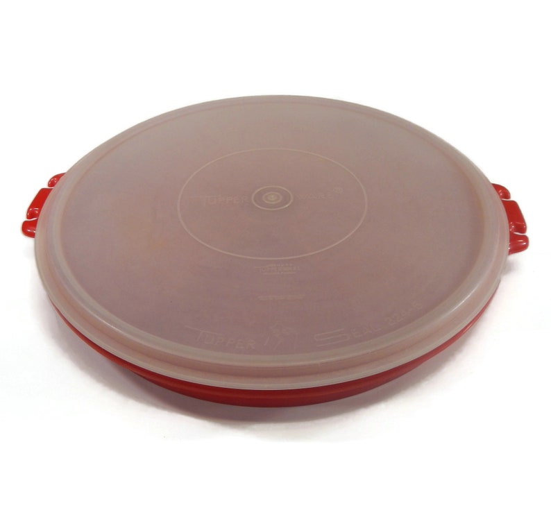 Vintage Tupperware Party Susan Divided Serving Tray Lid | Etsy