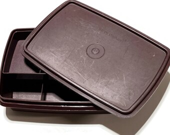 Vintage Tuppercraft Stow-n-go Craft Container, Lid, Tray 1579, Blue ...