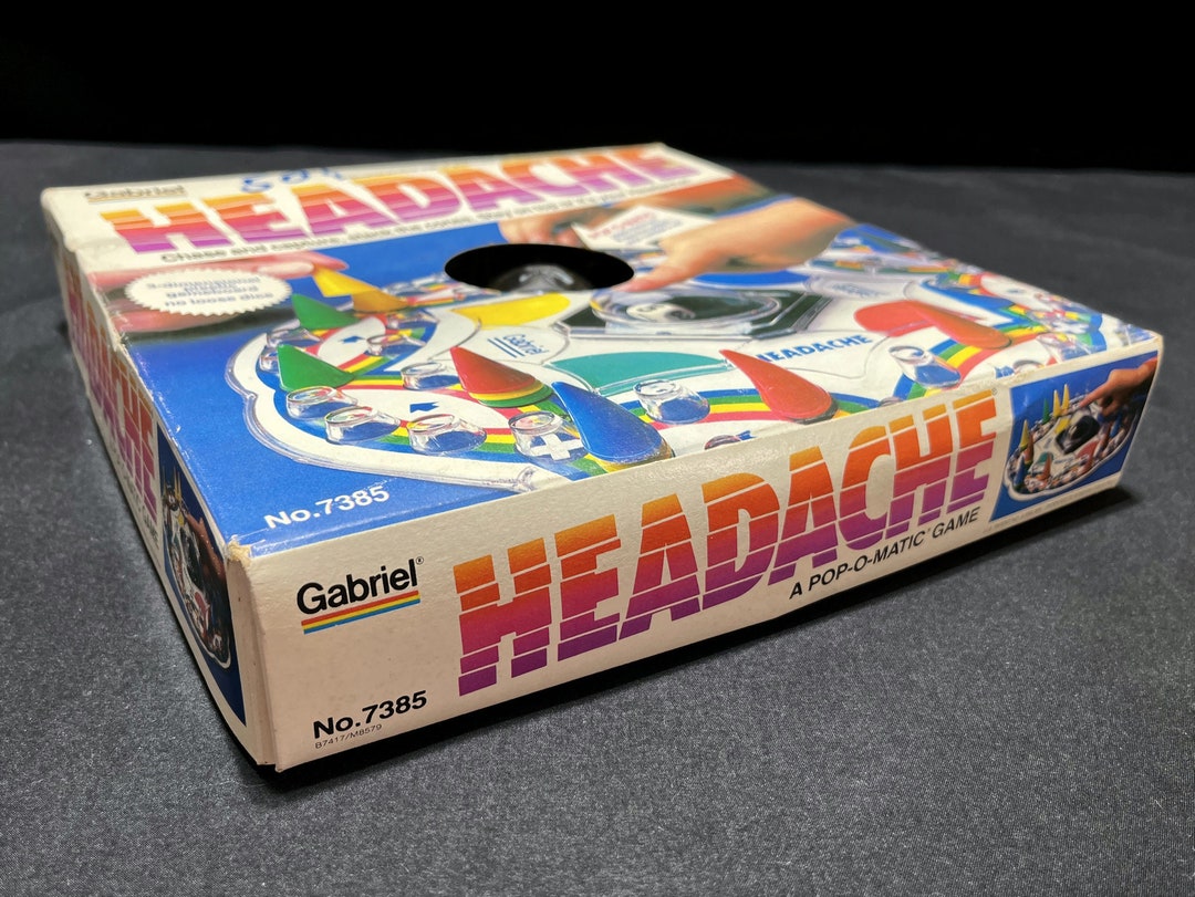 Vintage Headache Board Game - Pop-o-matic Game, Gabriel, No. 7385, 1977 ...