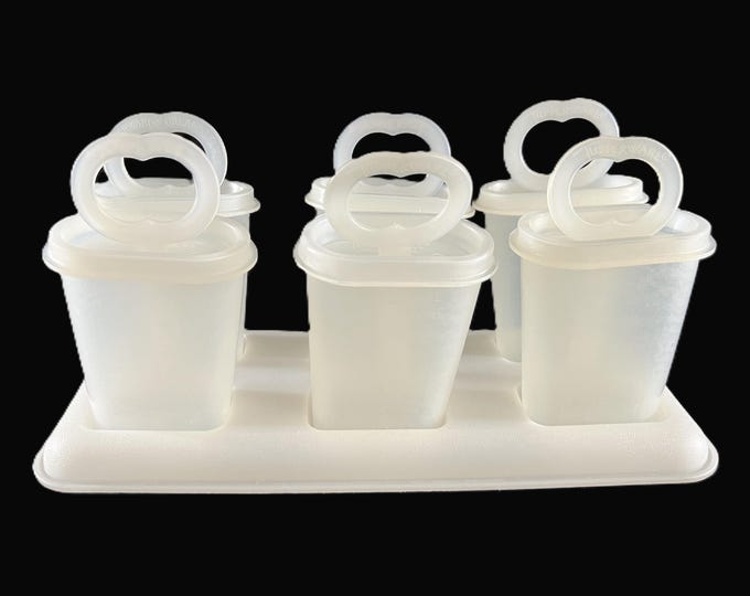 Vintage Tupperware Ice Tups Mold Set - Ice Pops, Makes 6, 1950s ...