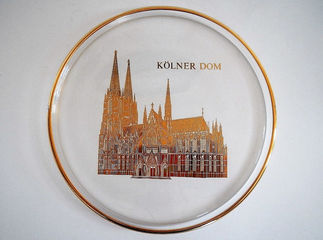 Vintage Kolner Dom Plate - 1973 - Cologne Cathedral, Germany - Orrefors ...