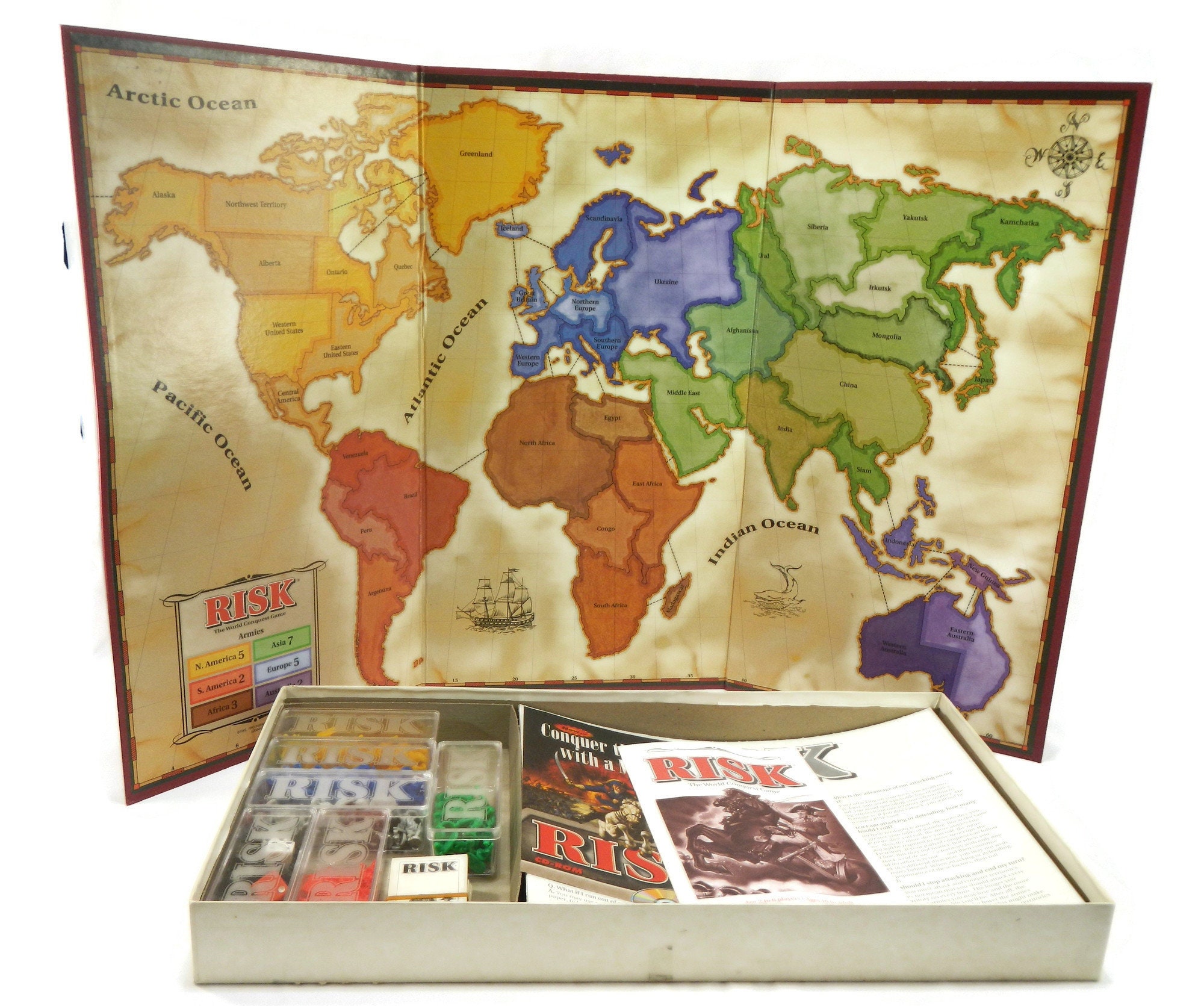 Original Risk Board Game Map