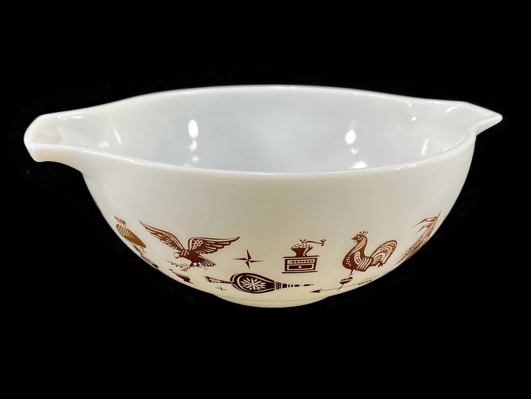 Vintage Pyrex Early American Cinderella Nesting Mixing Bowl - 1960-70s ...