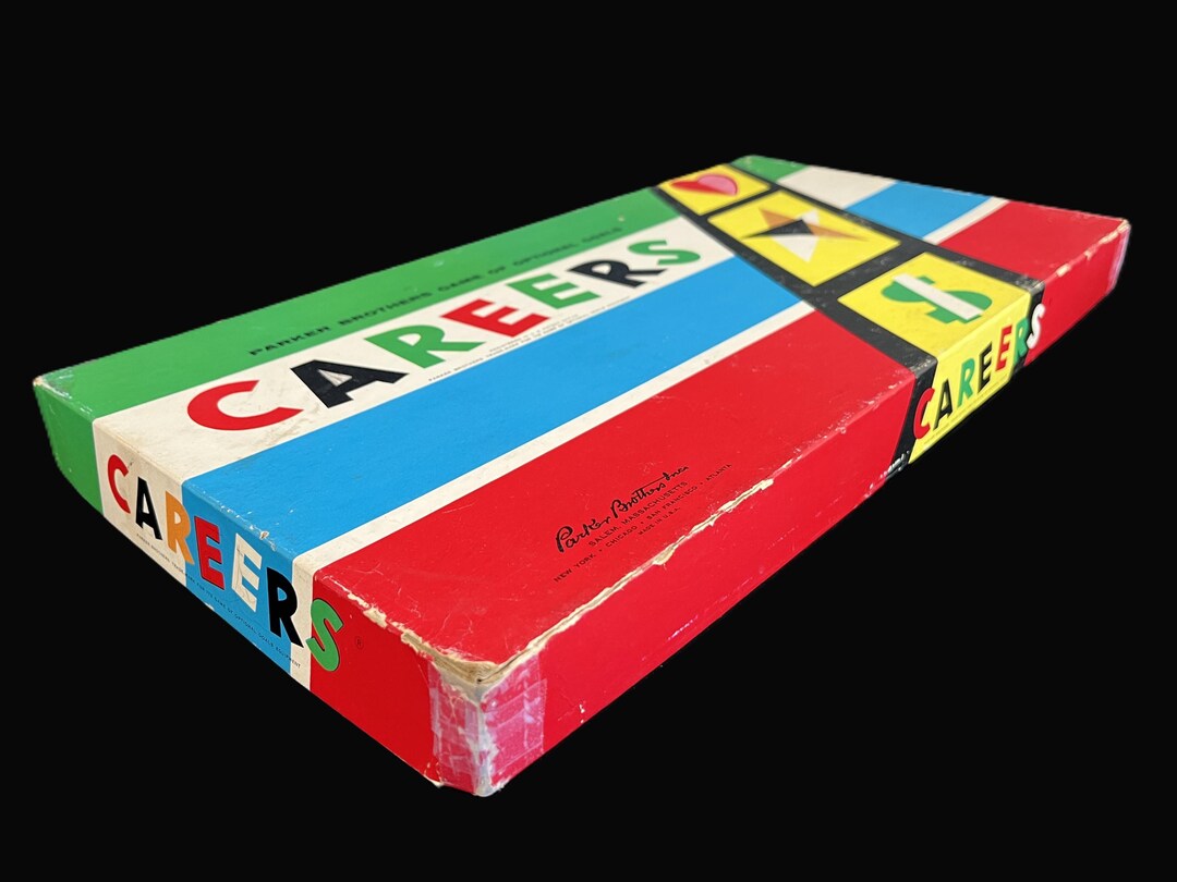 Vintage Careers Board Game - Complete, Parker Brothers, 1958, 2-6 ...