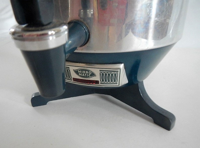 Vintage Mirro-matic Coffee Pot - Aluminum, Large, 22 Cup - 1960s - M ...