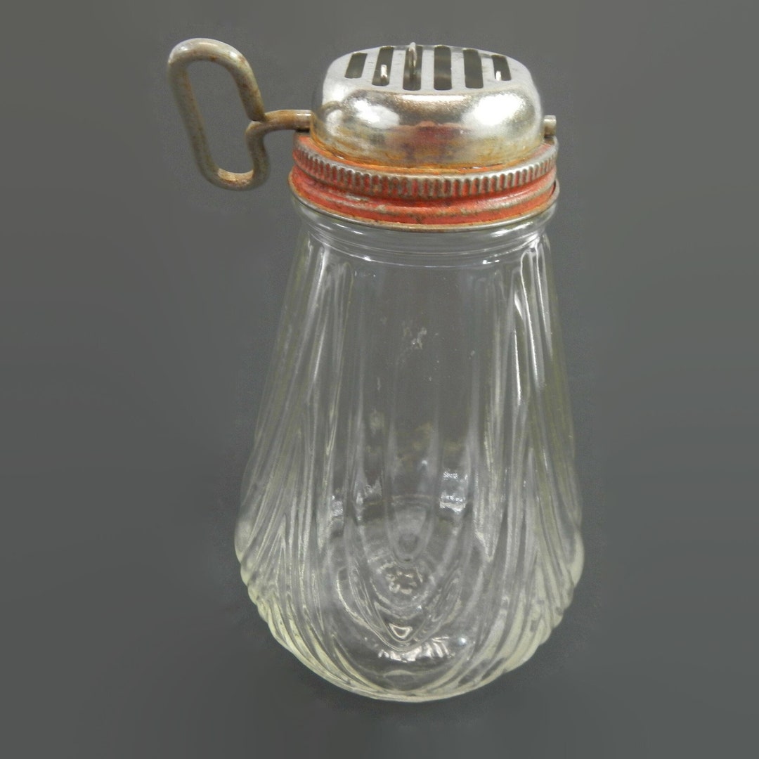Vintage Nut Chopper, Grinder - Red, Clear, Glass, Metal, Key Style ...