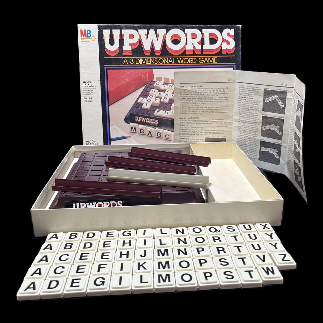 Vintage Upwords Game - 1983, #4312, Complete - 3-D, Plastic Letter ...