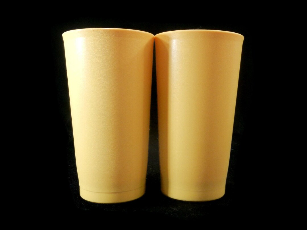 Vintage Tupperware Tumblers, Glasses- Set of 2, Harvest Gold, 873 ...