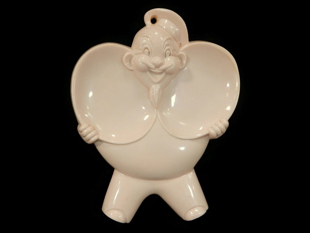 Vintage Jolly Chef Spoon Rest - Pale Pink, 1960s, Double, for 2 Spoons ...