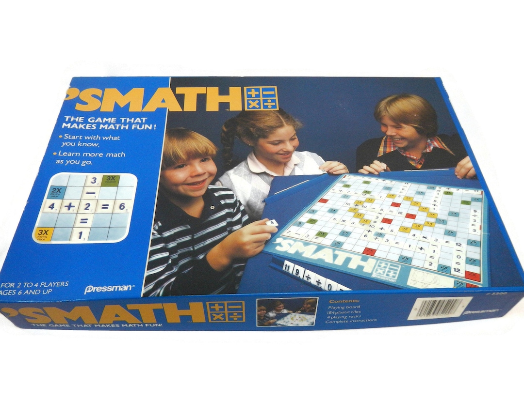 Vintage 'Smath Game - Pressman Toy Corp, 1984, #5200 - math, family ...