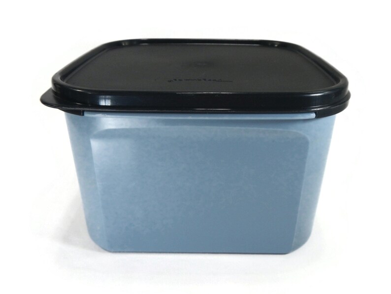 Vintage Tupperware Modular Mate Square 2 With Lid Gray - Etsy
