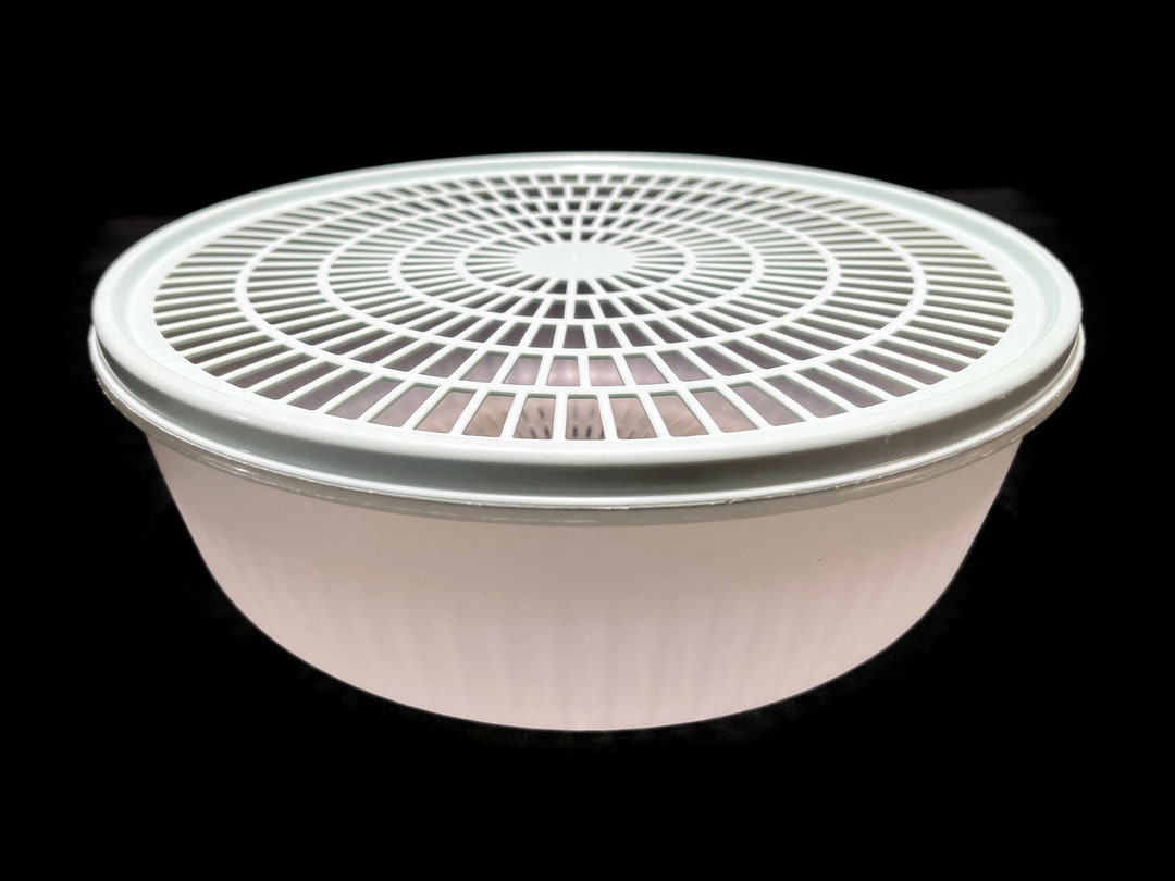 Vintage Tupperware Steamer Colander Strainer Bowl With Lid Sheer, Blue ...