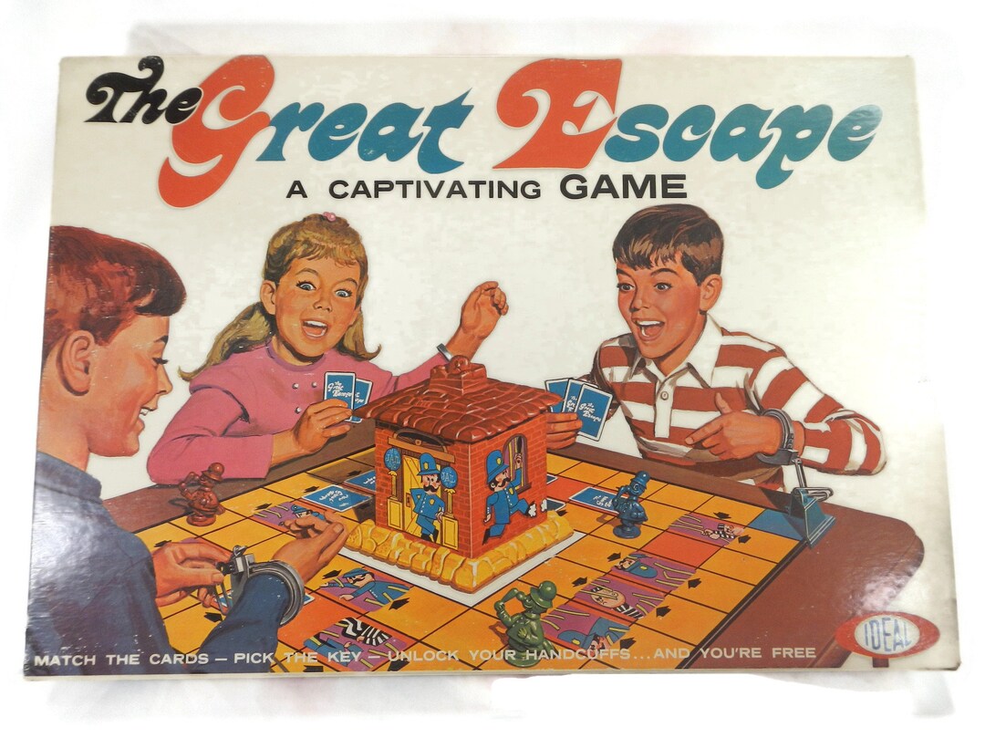 Vintage the Great Escape Board Game -complete, 1967, Ideal Toy Corp ...