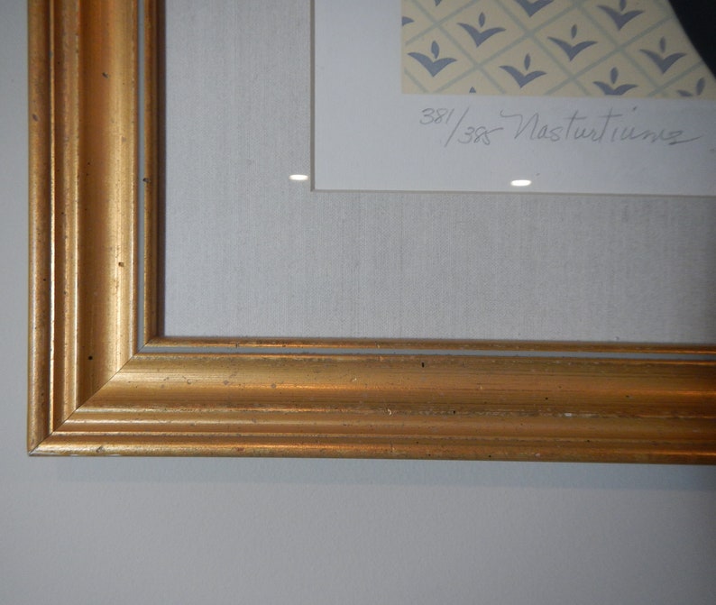 Vintage Susan Fiori Framed, Signed, Numbered Print - "nasturtiums" 1985 ...
