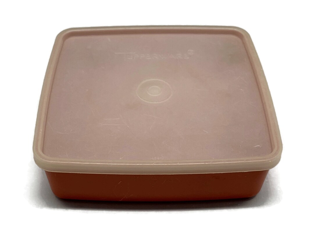 Vintage Tupperware Square-a-way Container Lid Paprika - Etsy