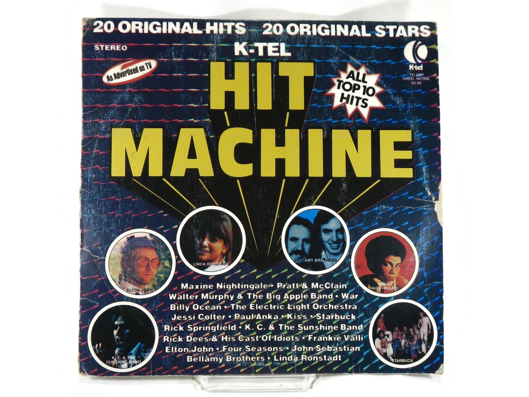 Vintage K-tel Hit Machine Record Album - 1976, Vinyl - ELO, Kiss, Paul ...