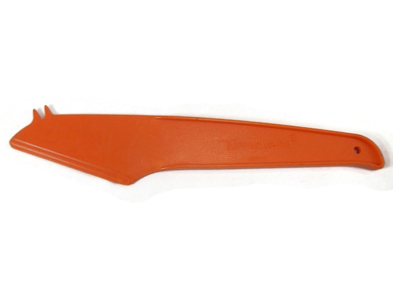 Vintage Tupperware Cheese Cutter or Knife Orange Plastic - Etsy