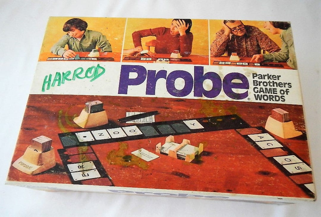 Vintage Probe Board Game - Parker Brothers, 1974 - Word Game, #201 - 2 ...
