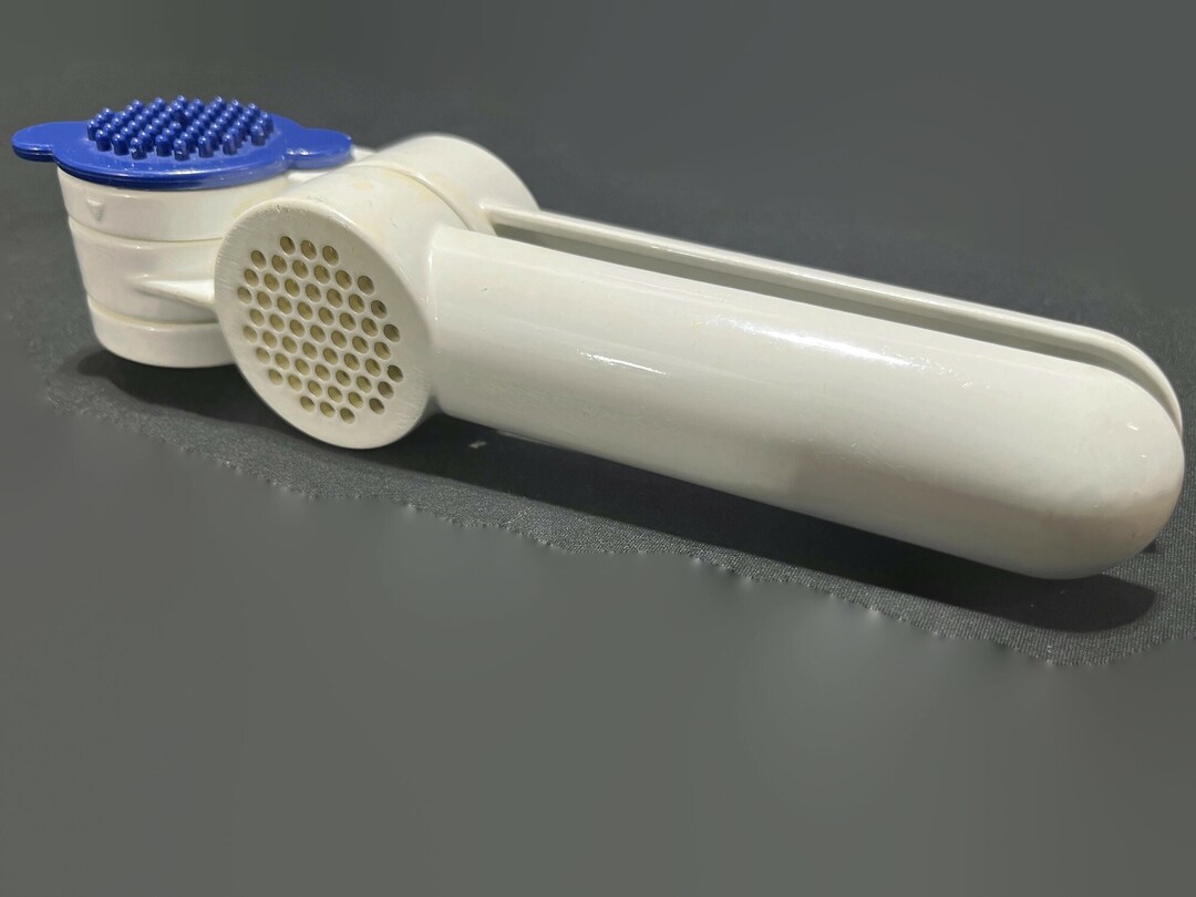 Vintage Tupperware Garlic Press - 1990s, White, Blue, Metal, Plastic ...