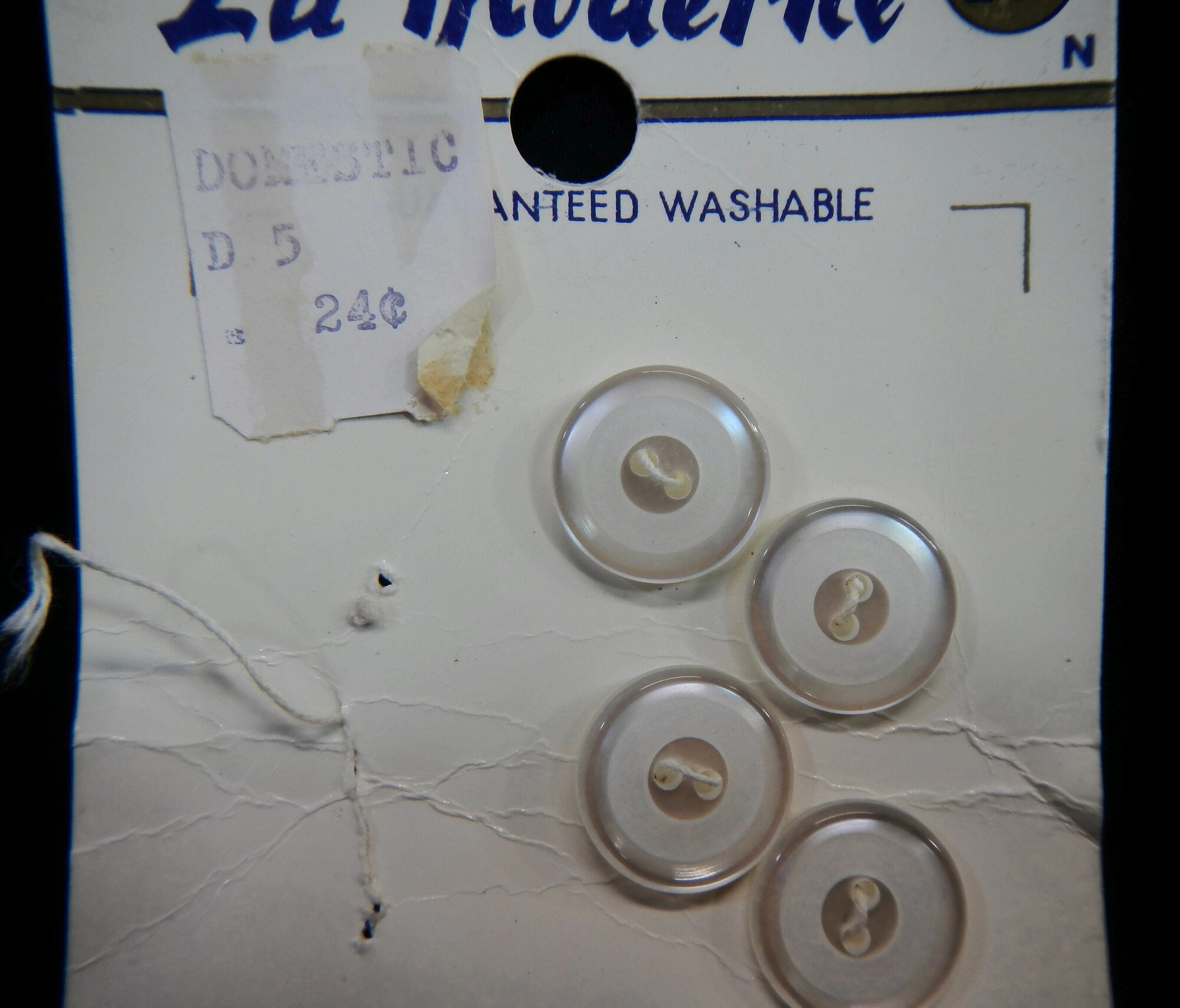 CHOICE: Vtg Buttons on Card - Ivory, Off-white, Grants, Lamoderne ...