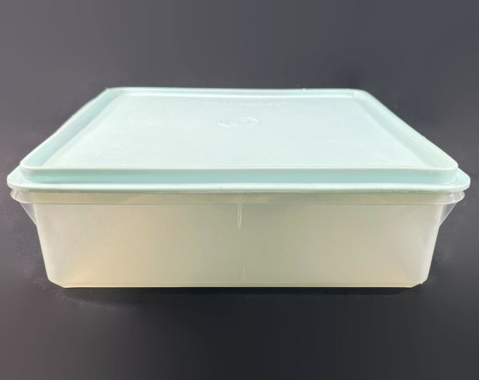 Vintage Tupperware Snack-stor Square Container & Lid 1970s, Sheer, Mint ...
