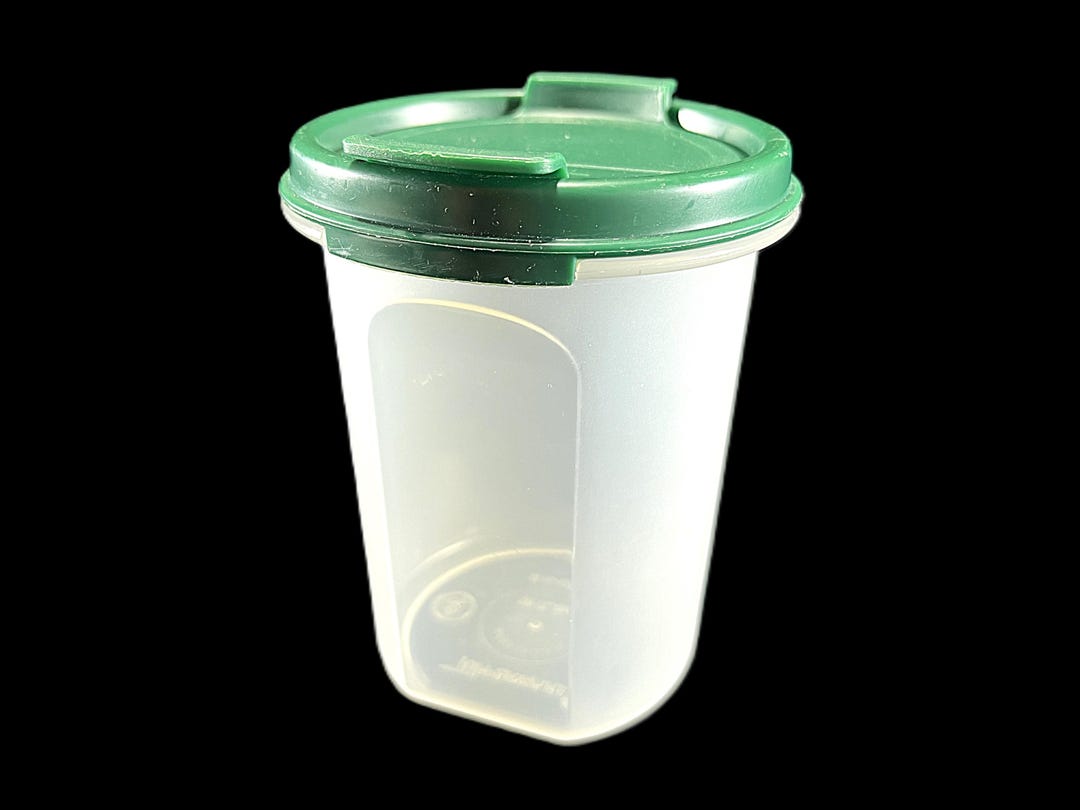 Vintage Tupperware Modular Mates Round 2 Container, Lid - Sheer, Hunter ...