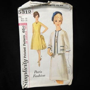 Vintage Simplicity Sewing Pattern 5312 Misses' One-Piece | Etsy