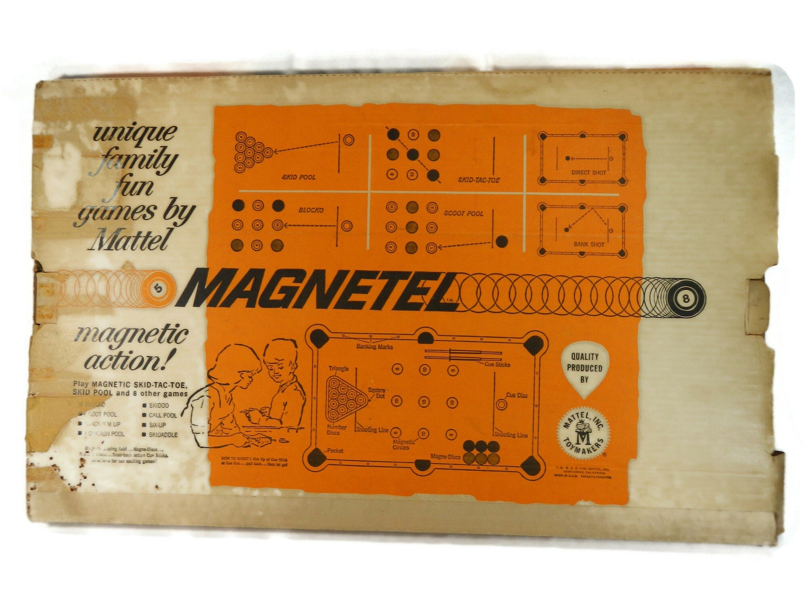 Vintage Magnetel Board Game Mattel Toymakers 1961 - Etsy
