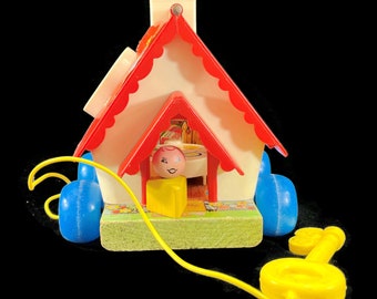 1967 Fisher Price Goldilocks and the 3 Bears Playhouse. Toy Number 151 ...