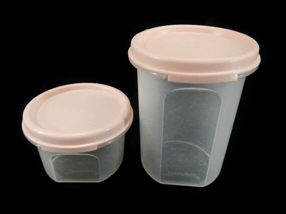 Vintage Tupperware Modular Mates Round 1 & 2 Lids Set of 2 - Etsy
