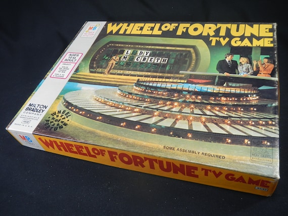 RARE Vintage Wheel of Fortune TV Game Milton Bradley 4532 - Etsy