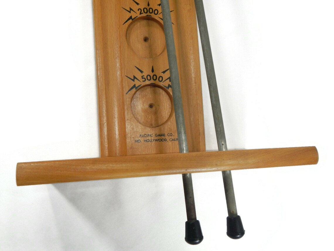 Vintage Gravitation Game Wood Metal Rods & Ball - Etsy