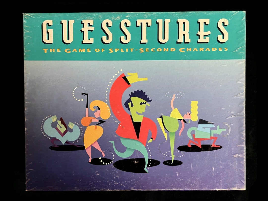 Vintage Guesstures Game Game of Split-second Charades Hasbro, 4113 ...