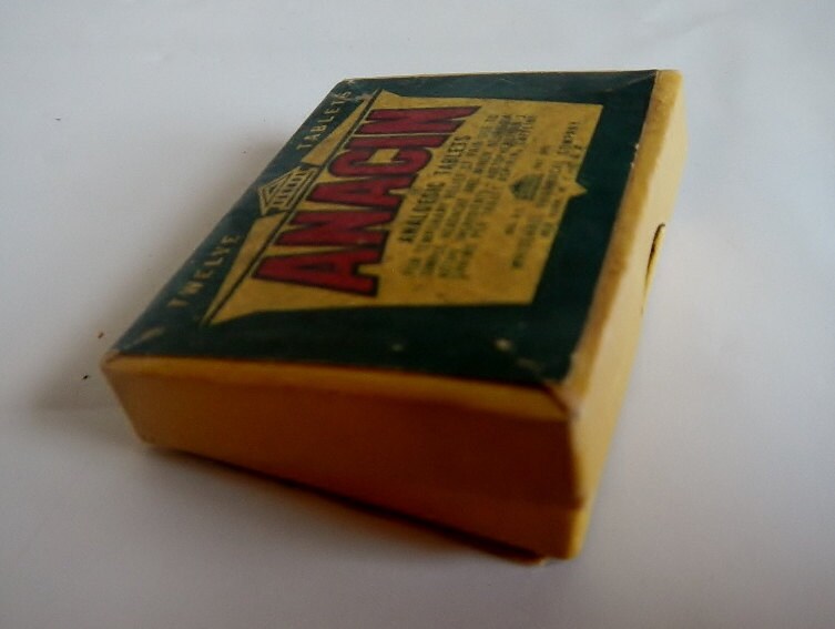 Vintage Anacin Cardboard Box 12 Tablets Whitehall Pharmacal - Etsy